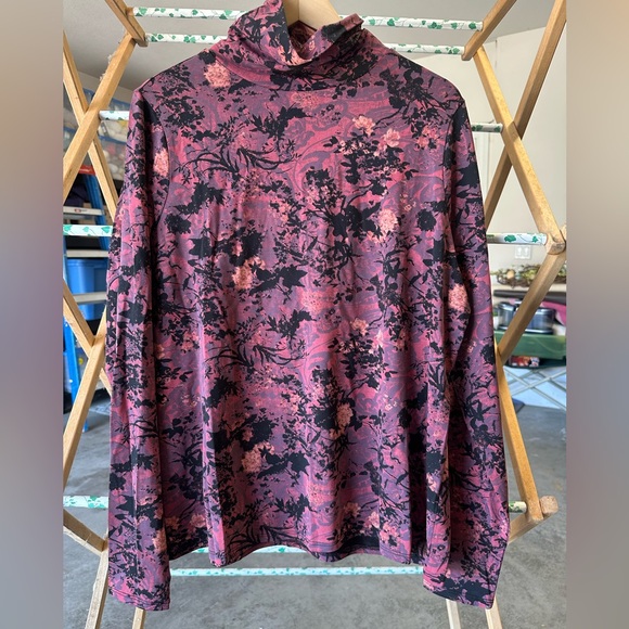 Peruvian Connection | Tops | Peruvian Connection Black And Pink Floral ...